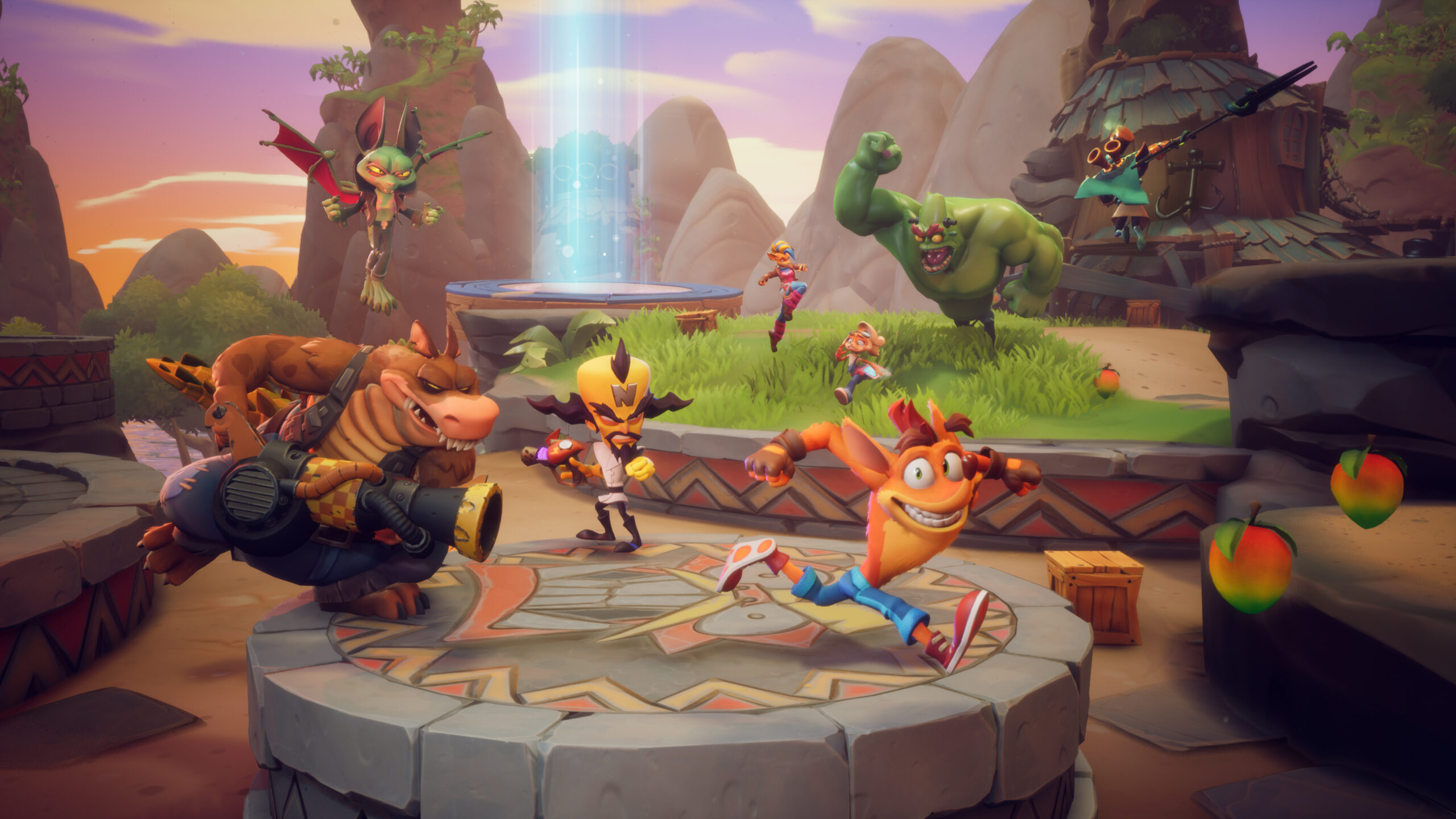 Novo trailer de Crash Team Rumble apresenta Tiki Towers